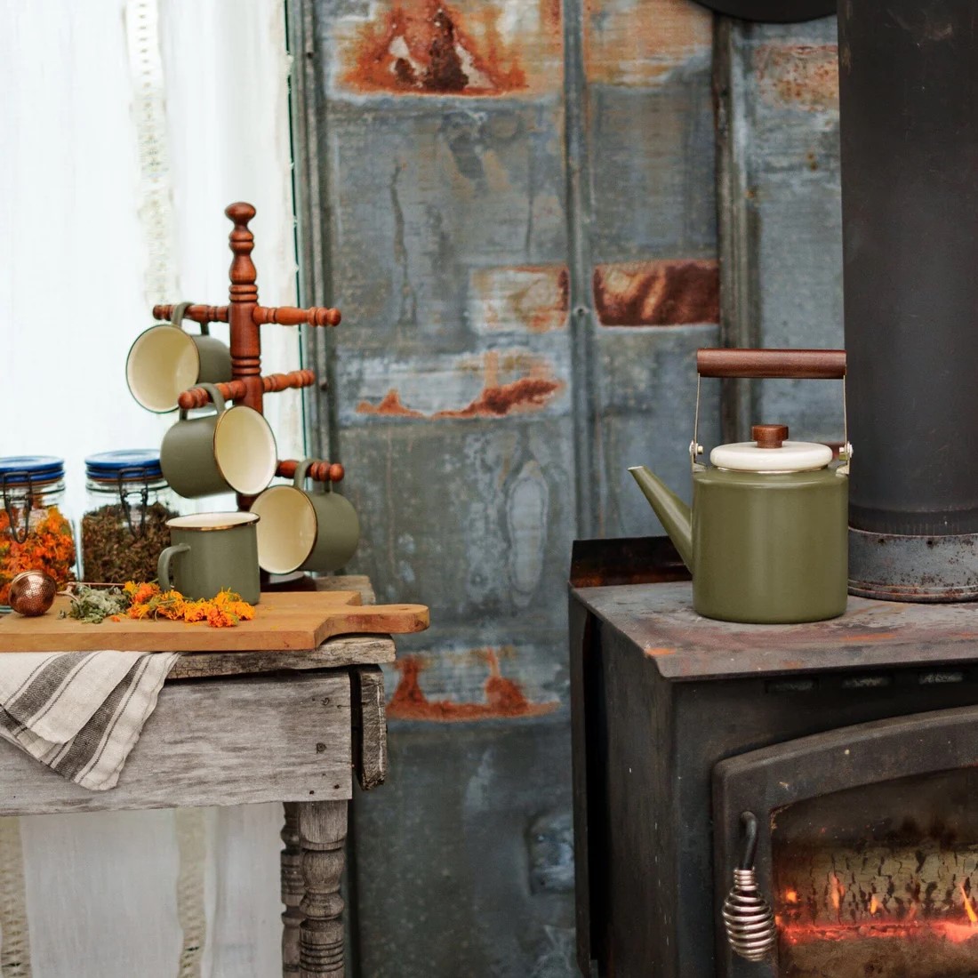 TWO-TONE KETTLE OLIVE