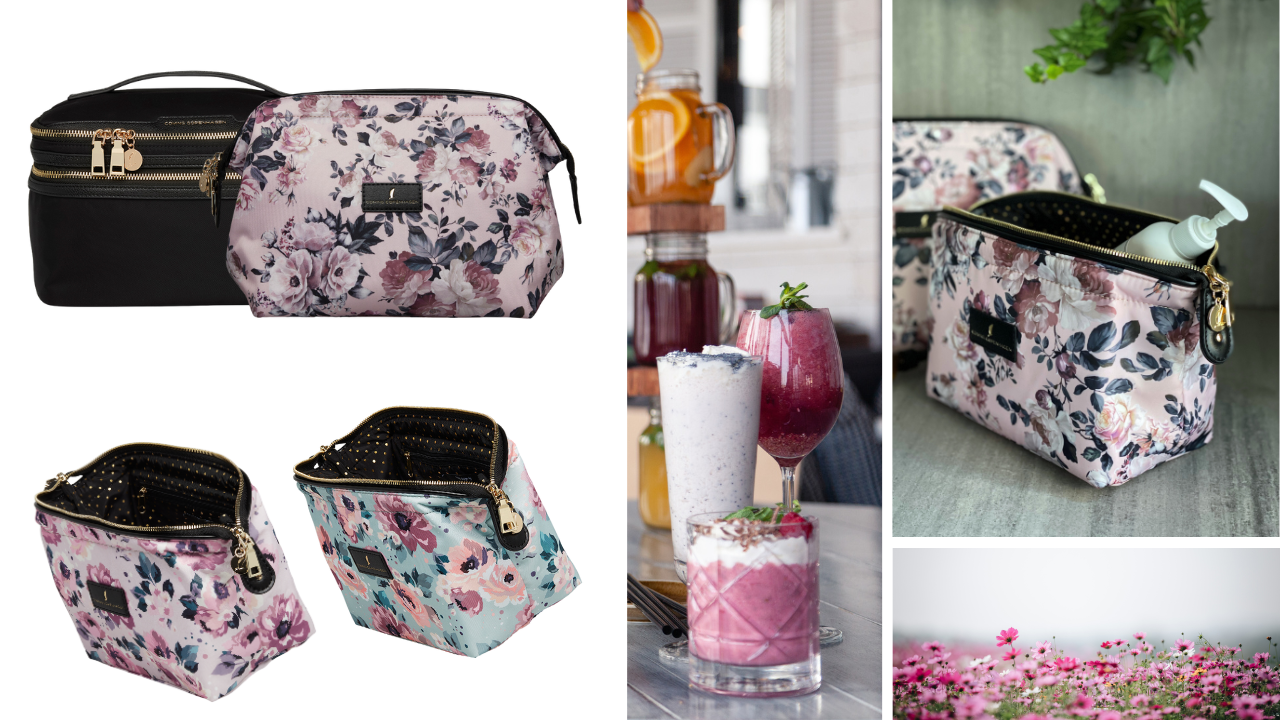 Toiletry bags with charming floral print: Perfect for travel and ...